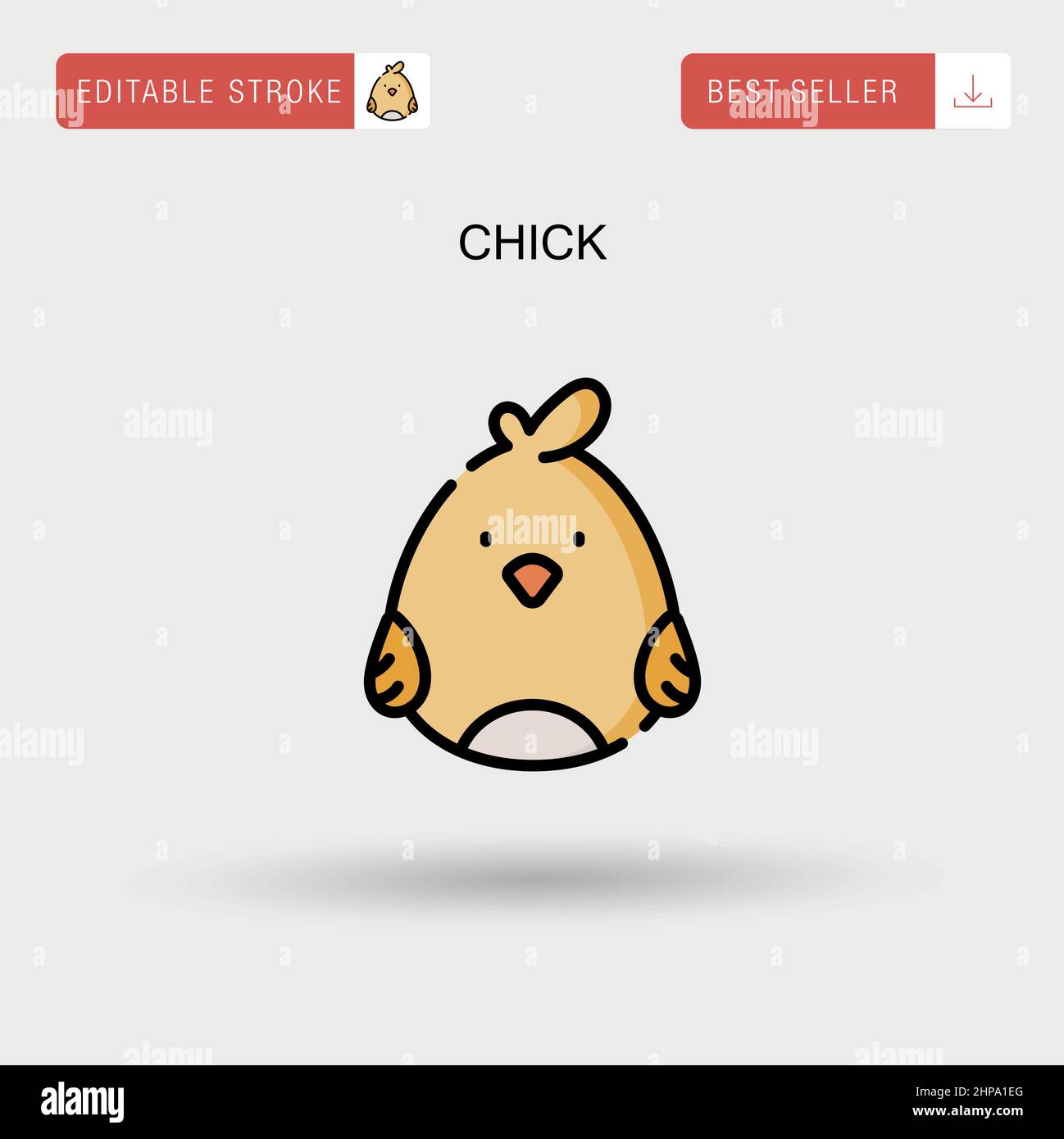 Chicken chick domestic Stock Vector Images - Alamy