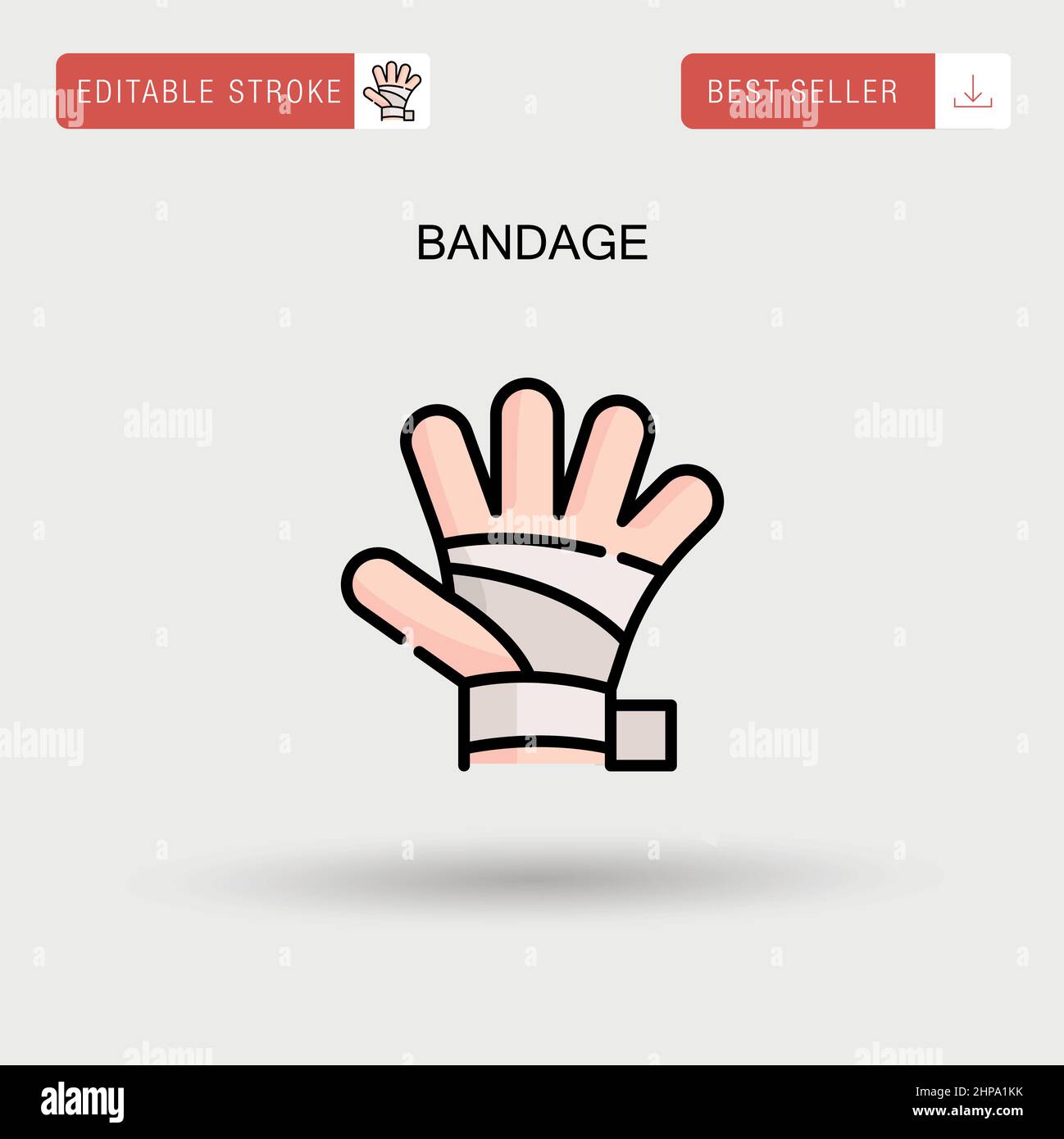 Woman injury adhesive Stock Vector Images - Alamy