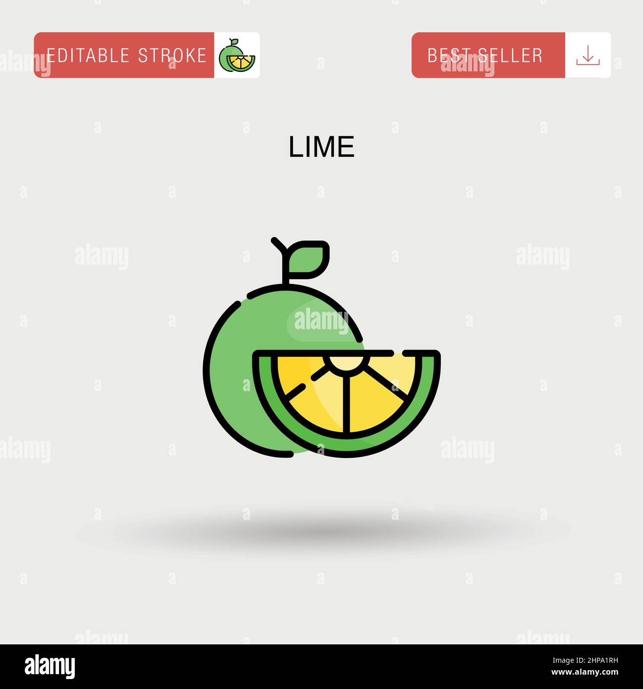 Lime icon hi-res stock photography and images - Alamy