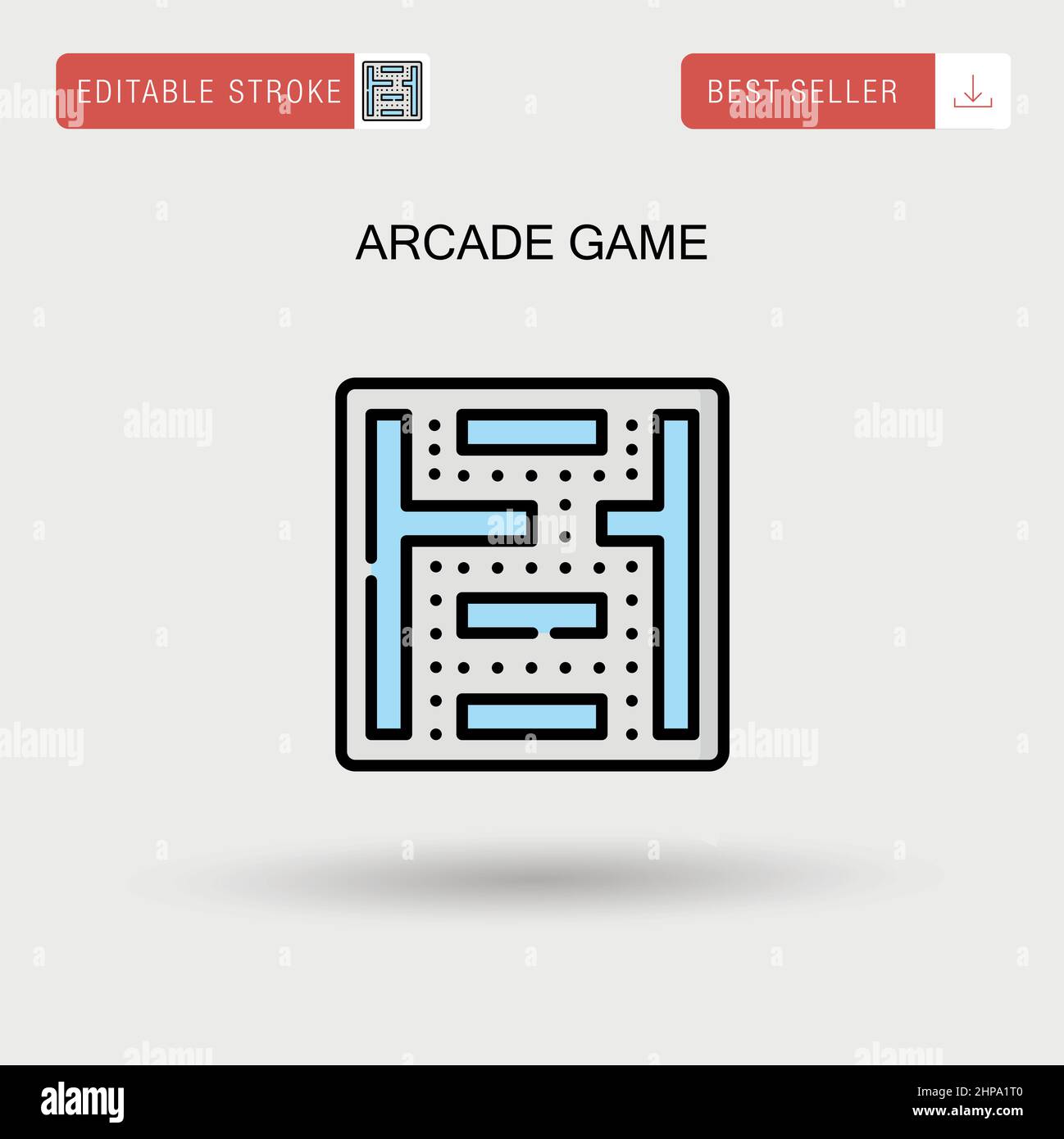 Arcade game Simple vector icon Stock Vector Image & Art - Alamy