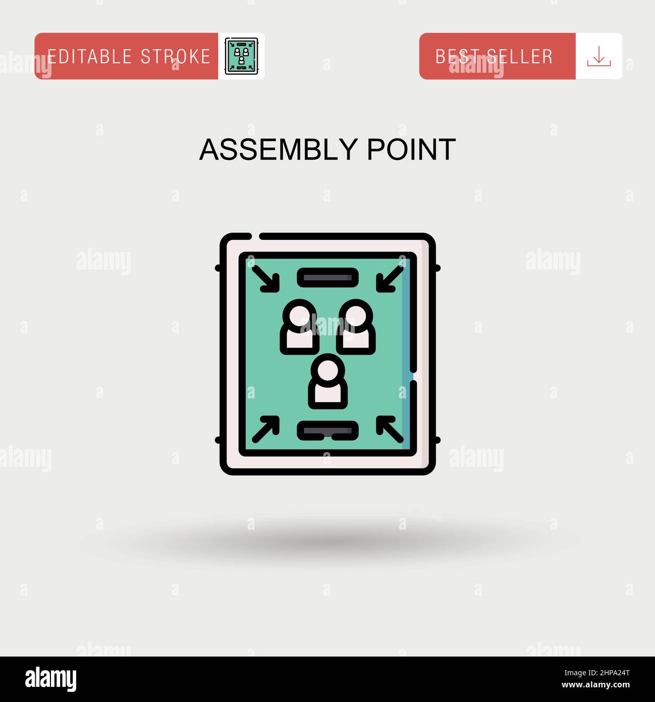 Emergency assembly point sign hi-res stock photography and images - Alamy