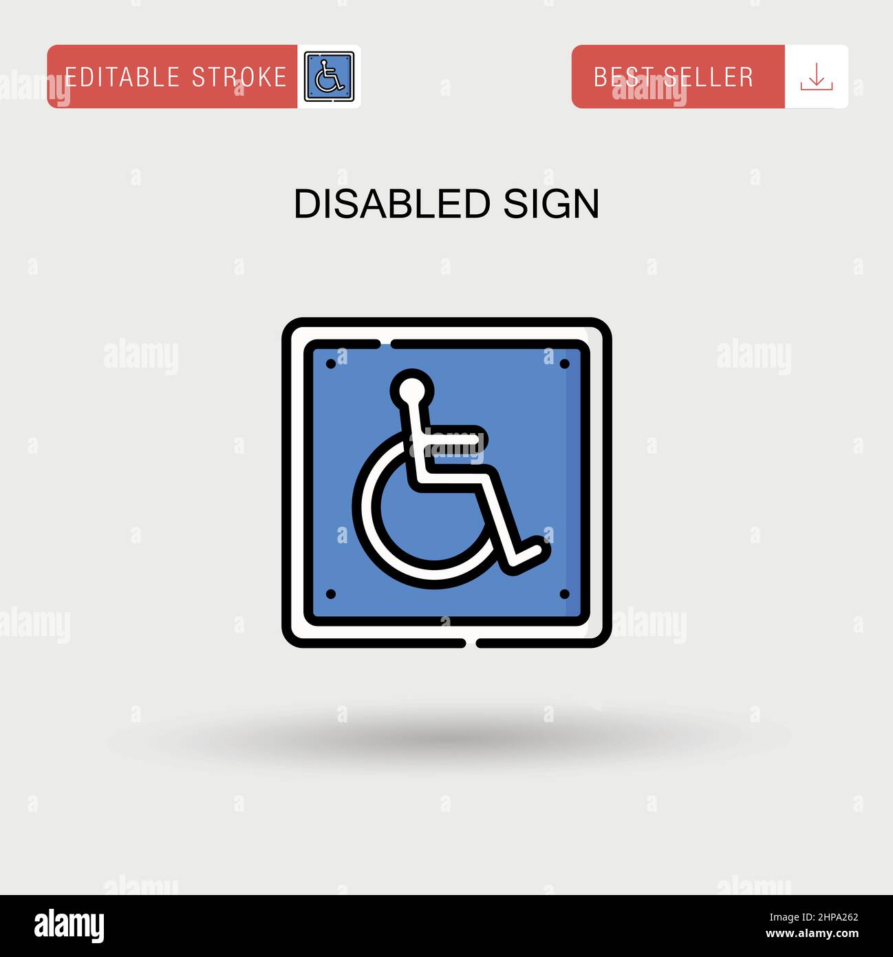 Disabled person symbol hi-res stock photography and images - Alamy