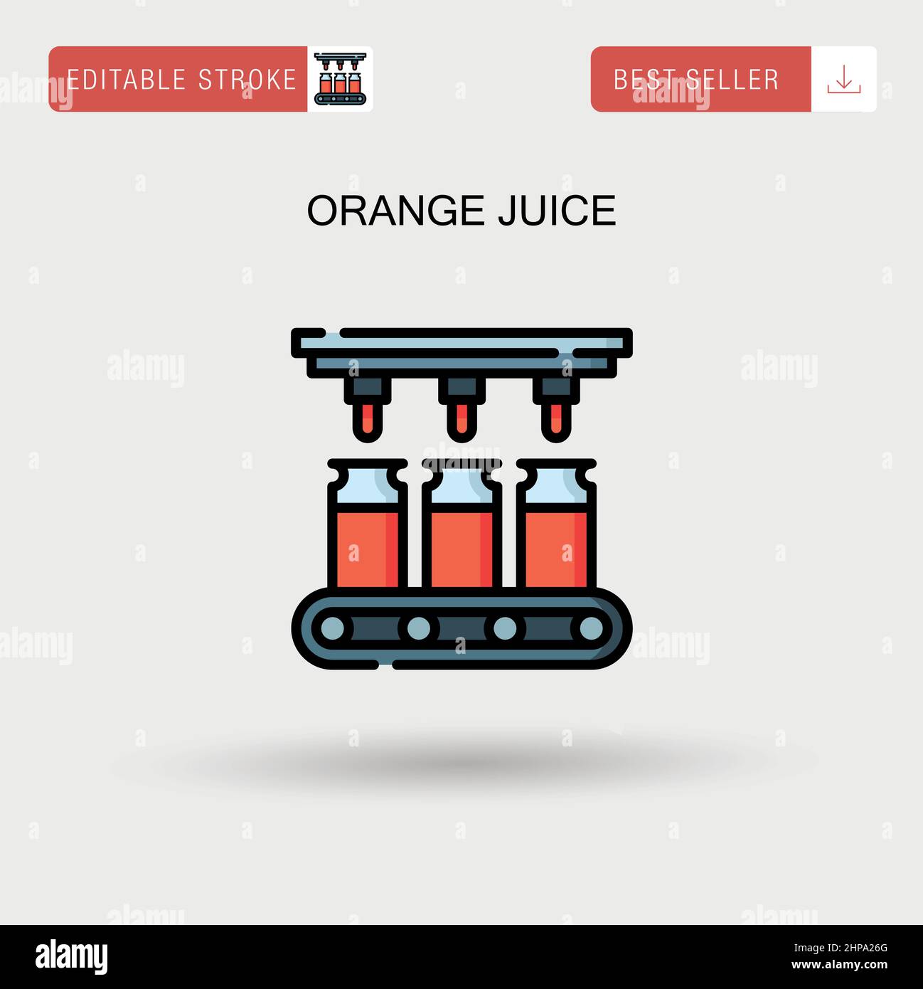 Delicious breakfast orange juice Stock Vector Images - Alamy