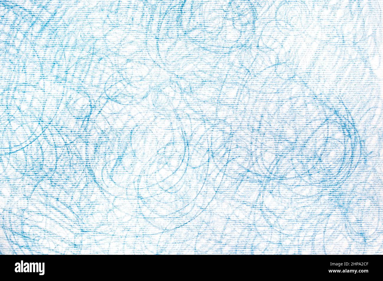 blue color crayon doodles on white paper background texture Stock Photo ...