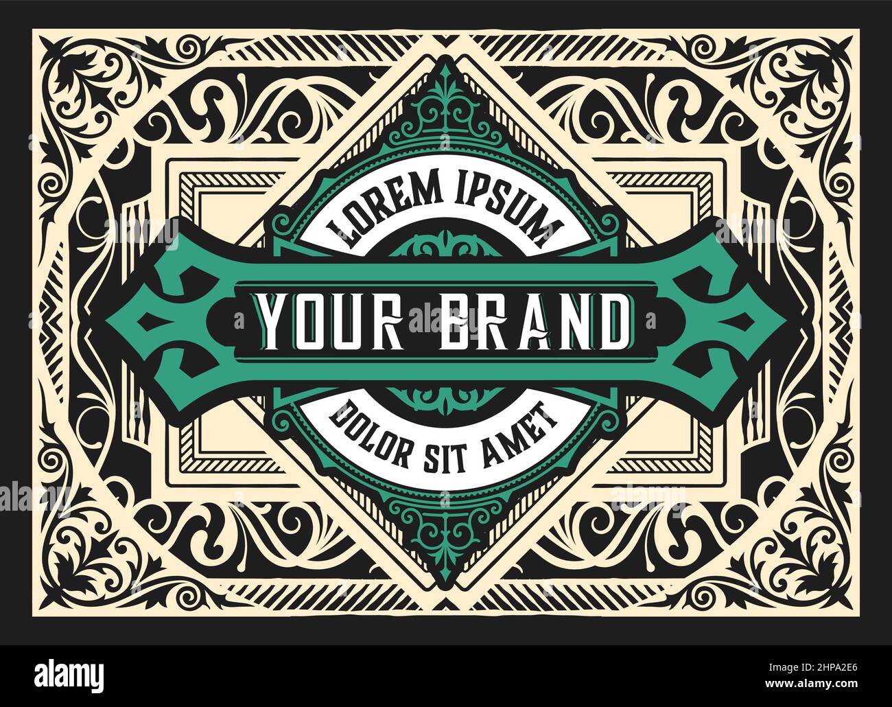 Western card with vintage style Stock Vector Image & Art - Alamy