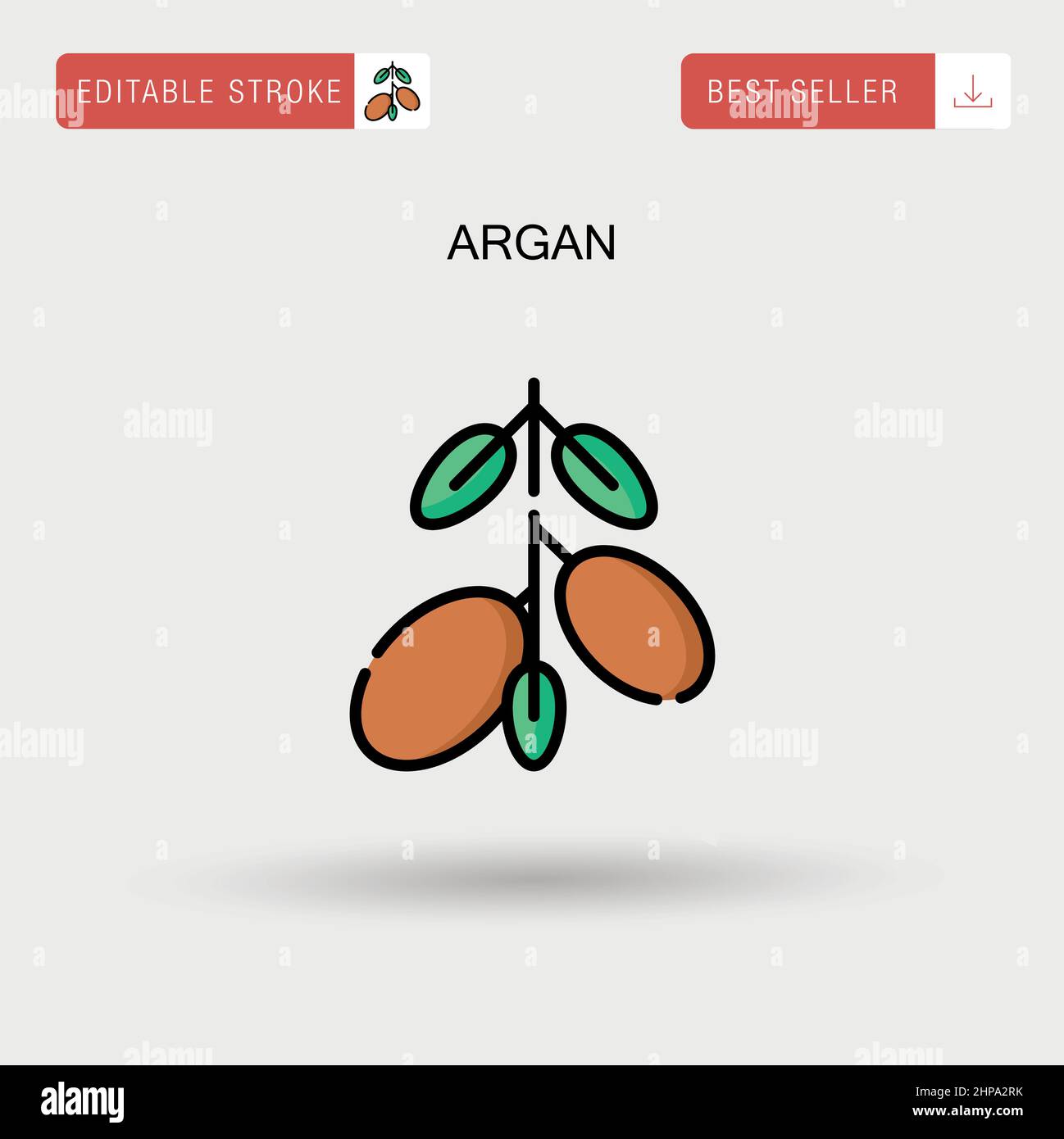 Argan Simple vector icon Stock Vector Image & Art - Alamy