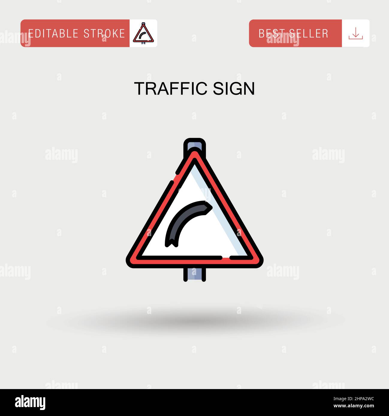 Traffic sign Simple vector icon Stock Vector Image & Art - Alamy