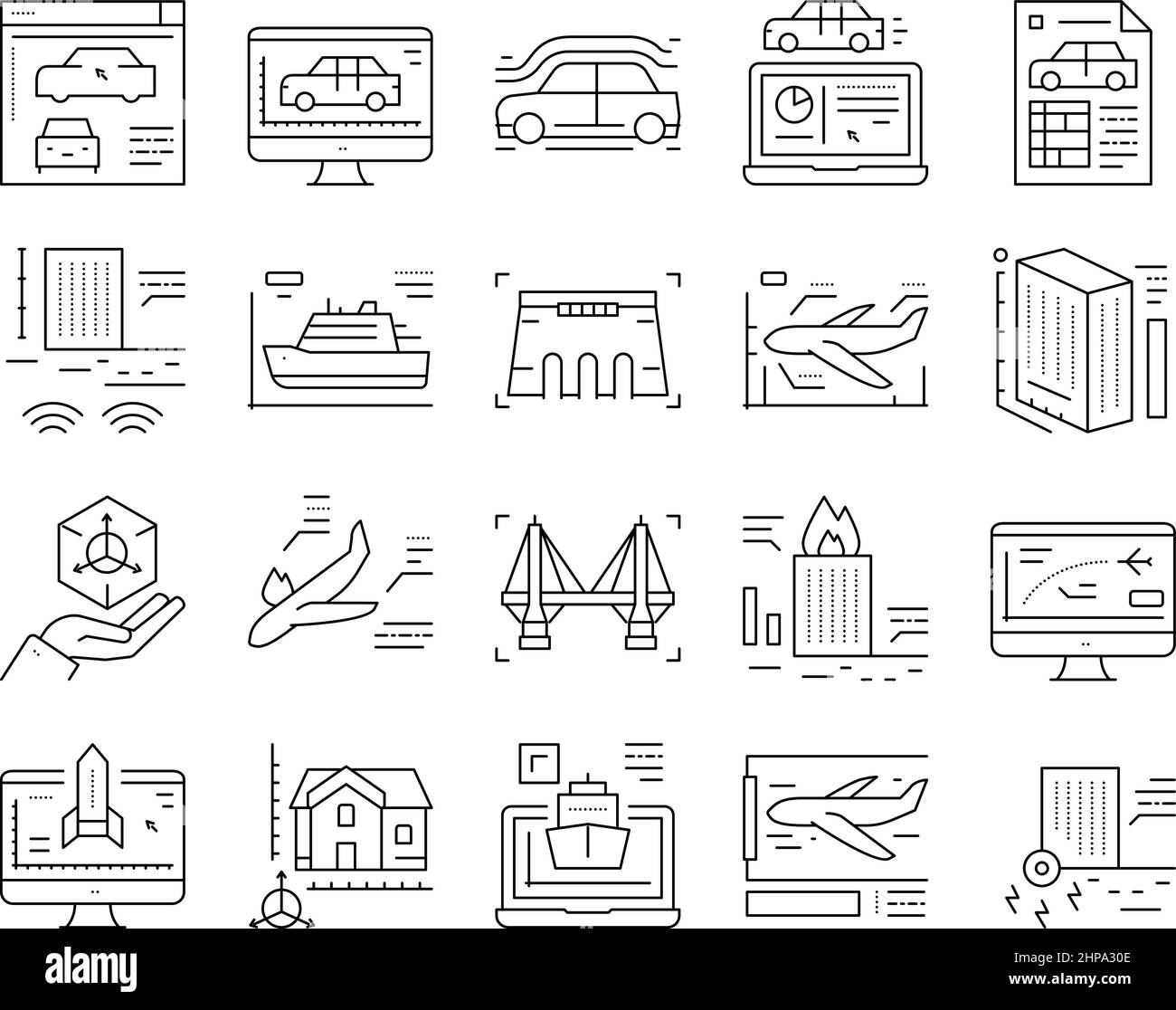 Data collection computer construction Cut Out Stock Images & Pictures ...