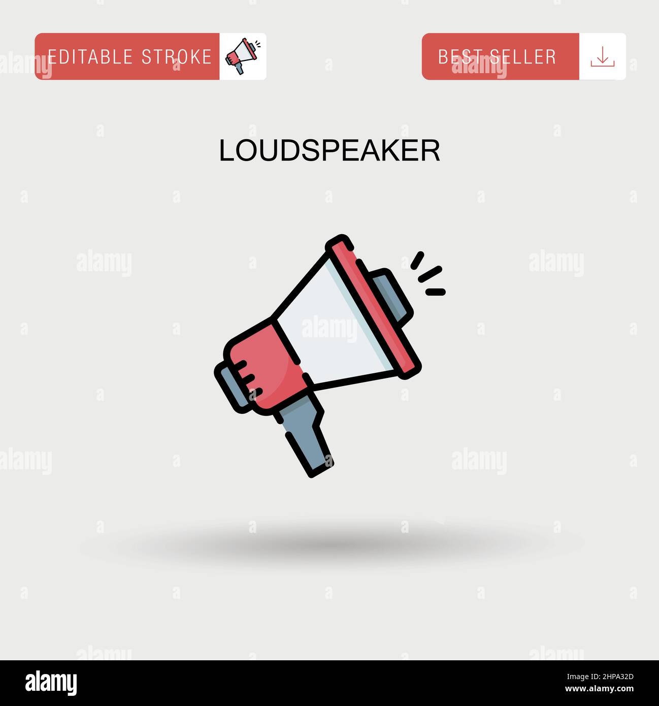Loudspeaker Simple vector icon Stock Vector Image & Art - Alamy