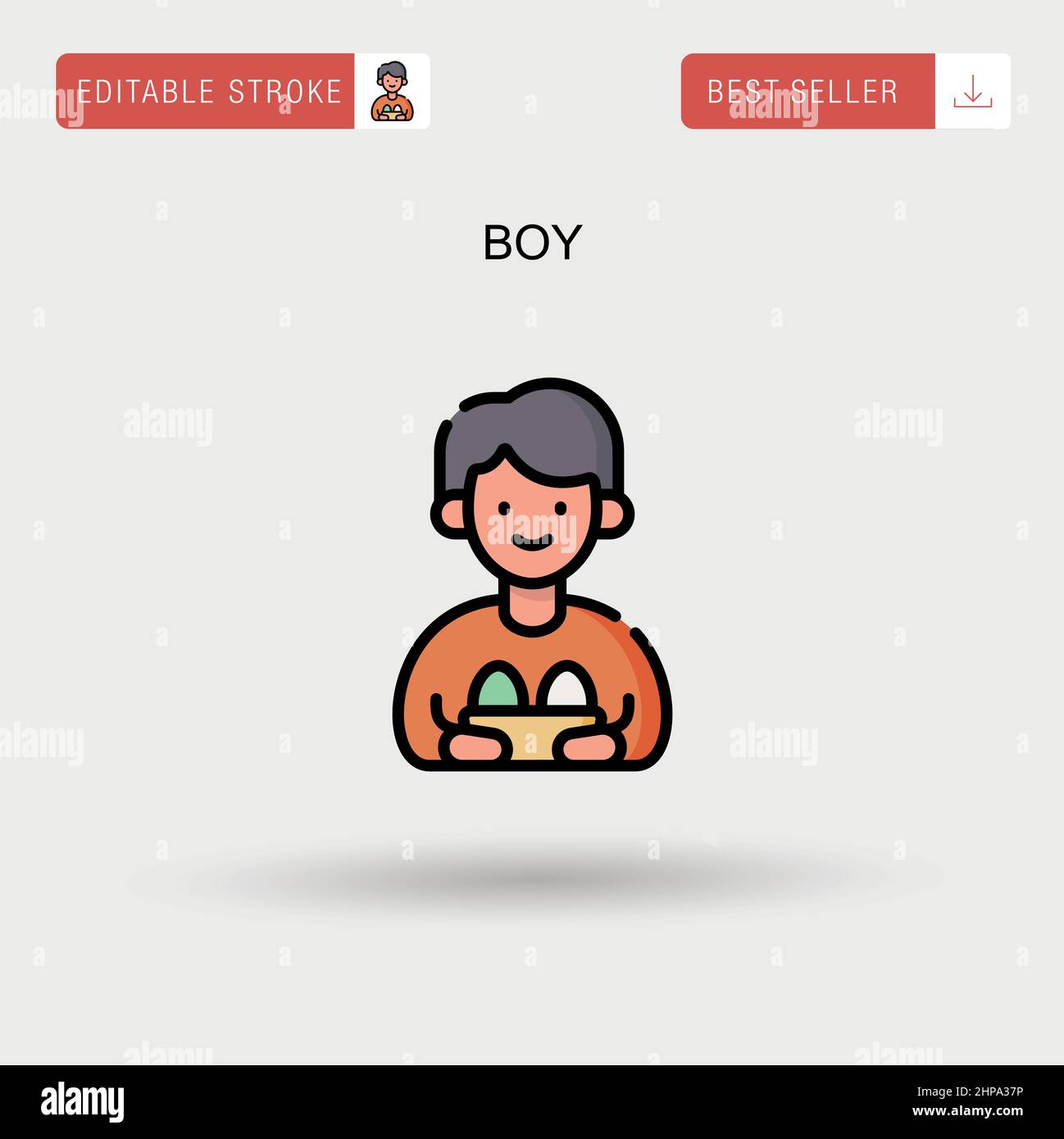 Boy Simple vector icon Stock Vector Image & Art - Alamy