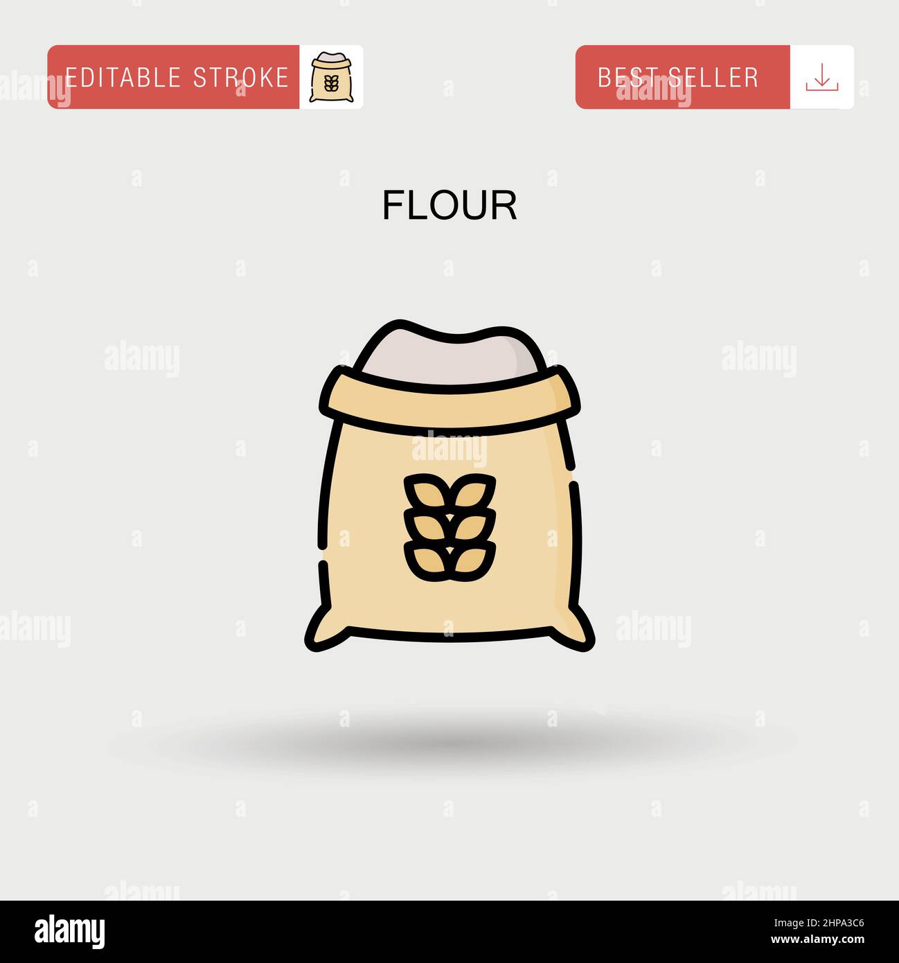 Flour icon hi-res stock photography and images - Alamy