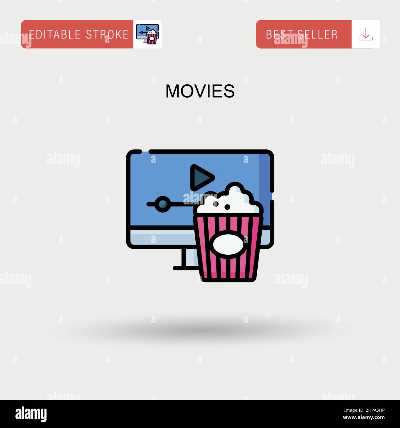 Night movies Stock Vector Images - Alamy