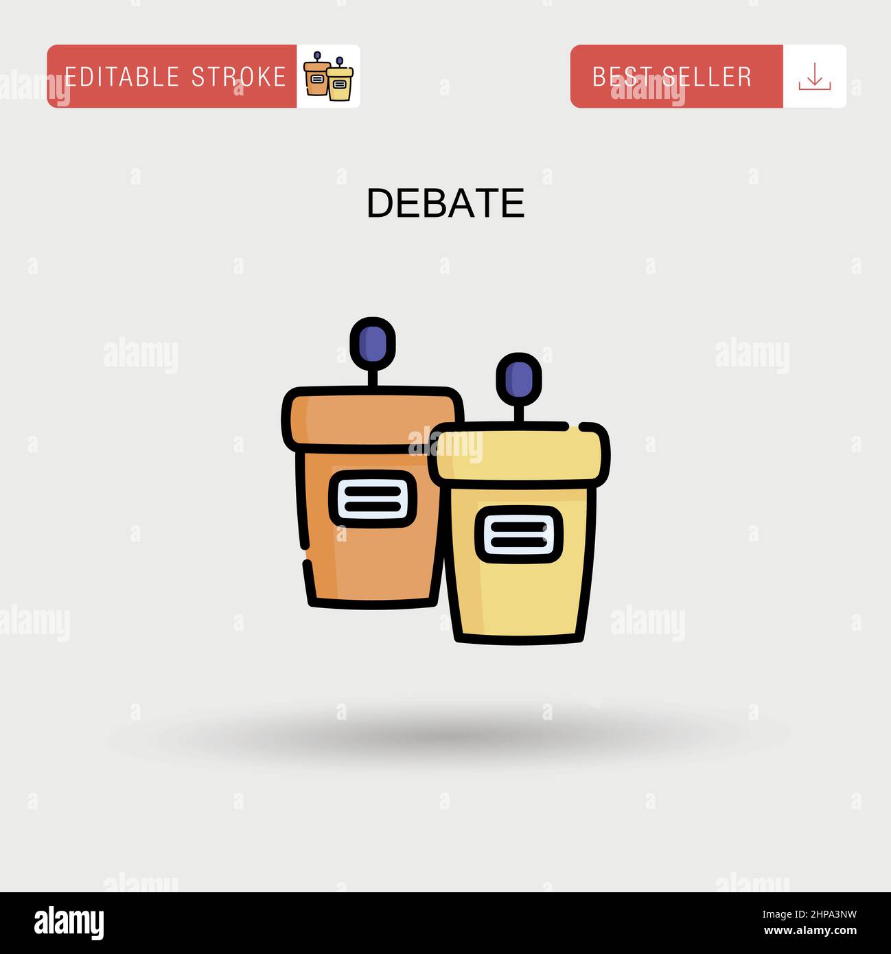 Debate cartoon hi-res stock photography and images - Alamy