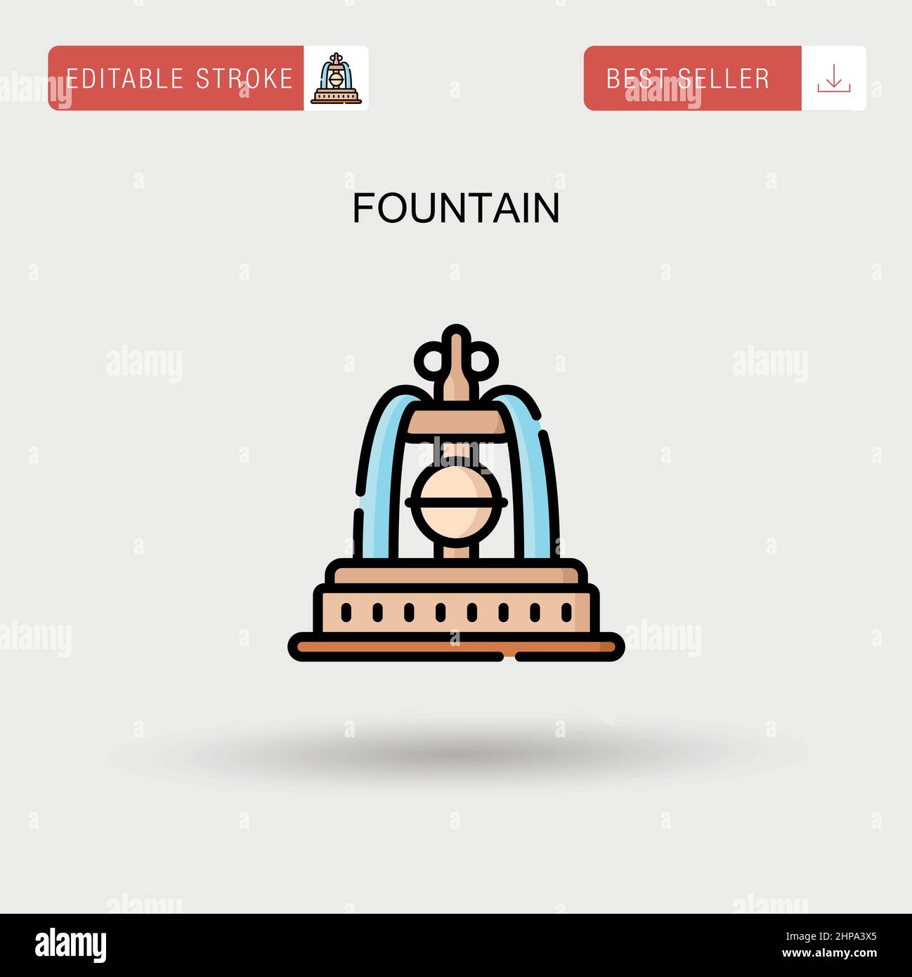 Fountain park Stock Vector Images - Alamy