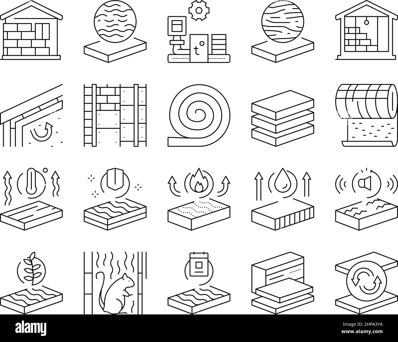 Mineral Wool Material Collection Icons Set Vector Stock Vector Image ... Mineral Wool Material Collection Icons Set Vector Stock Vector Image ...