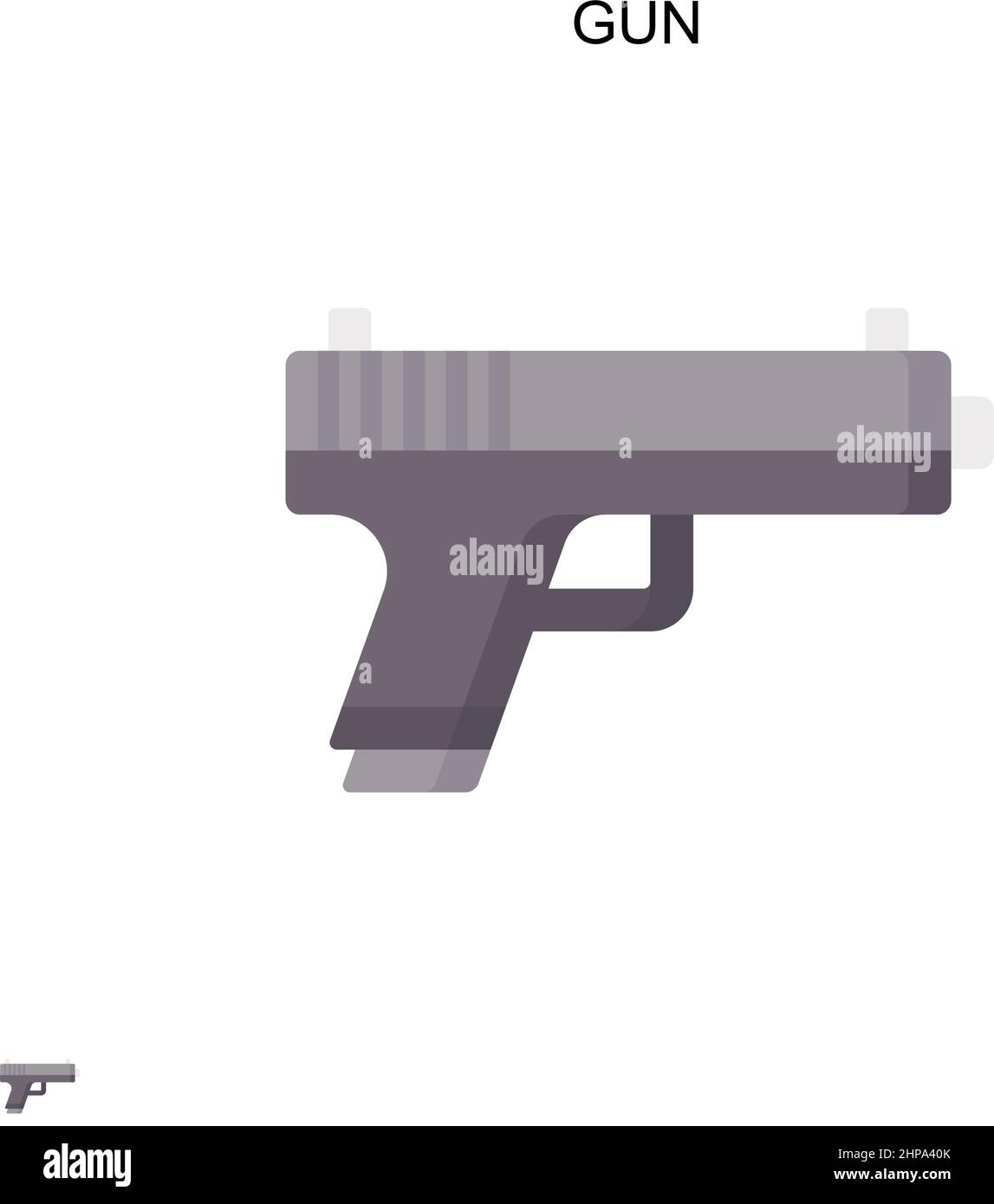 Man cartoon gun design hi-res stock photography and images - Alamy