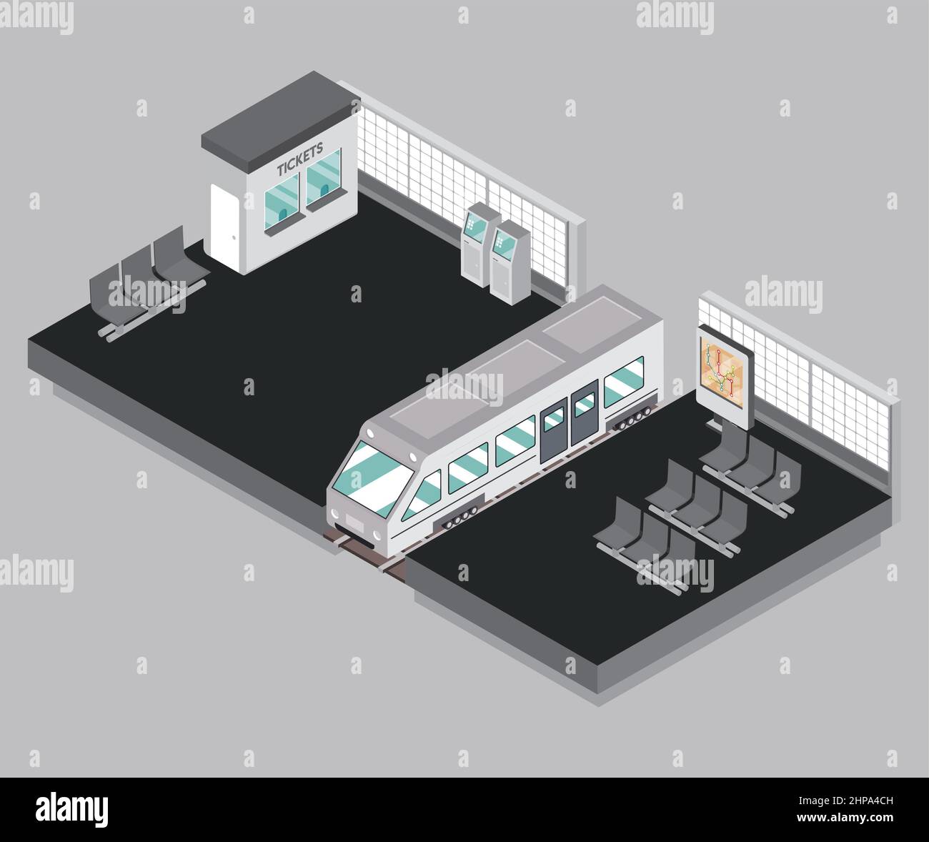 subway station isometric Stock Vector Image & Art - Alamy