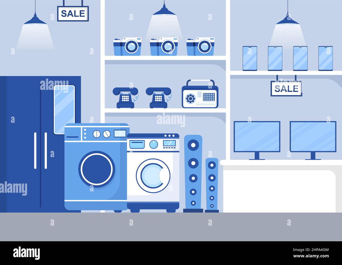 Electronics Store that Sells Computers, TV, Cellphones and Buying Home ...