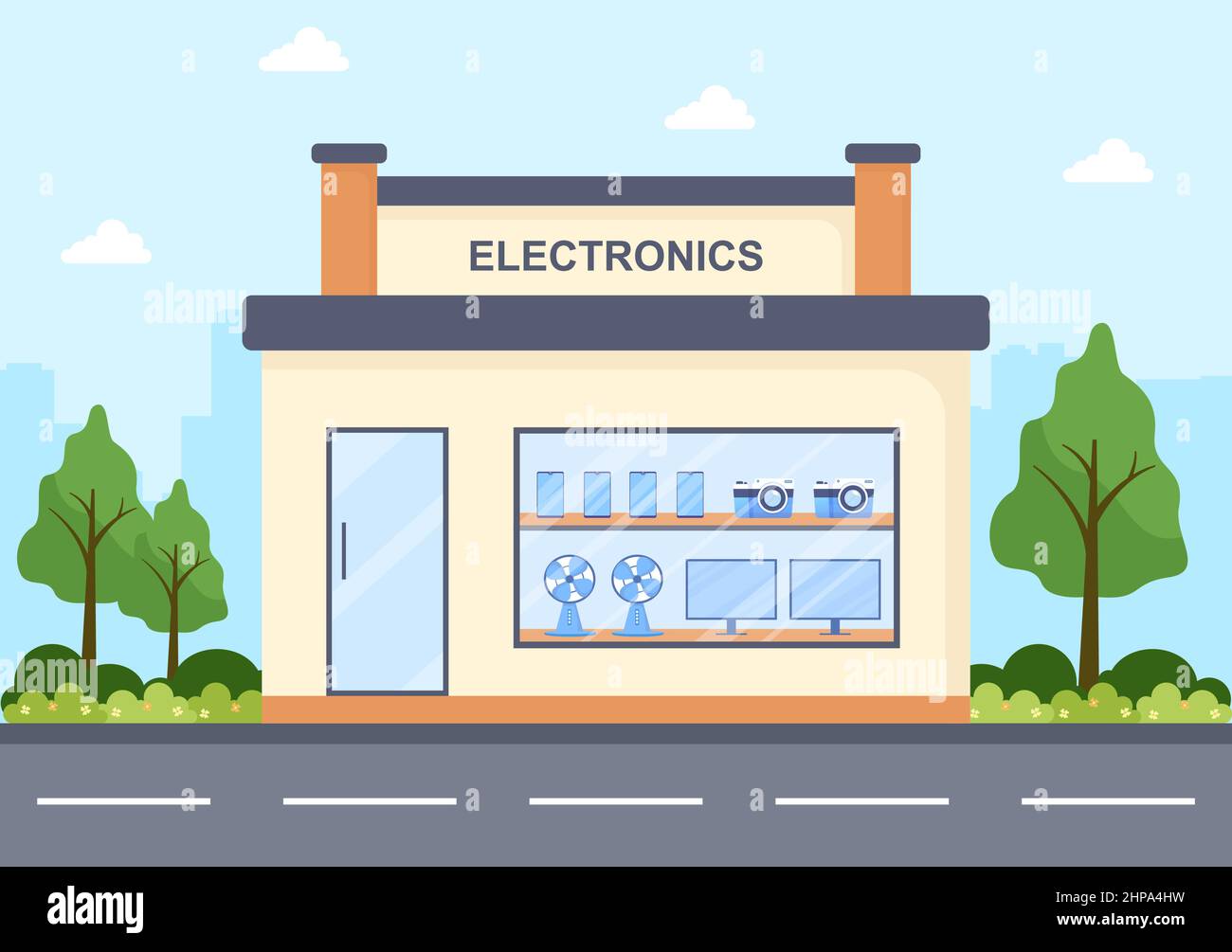 Digital shop display Stock Vector Images - Alamy