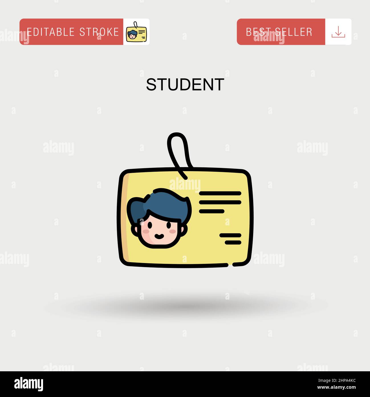 Student Simple vector icon Stock Vector Image & Art - Alamy