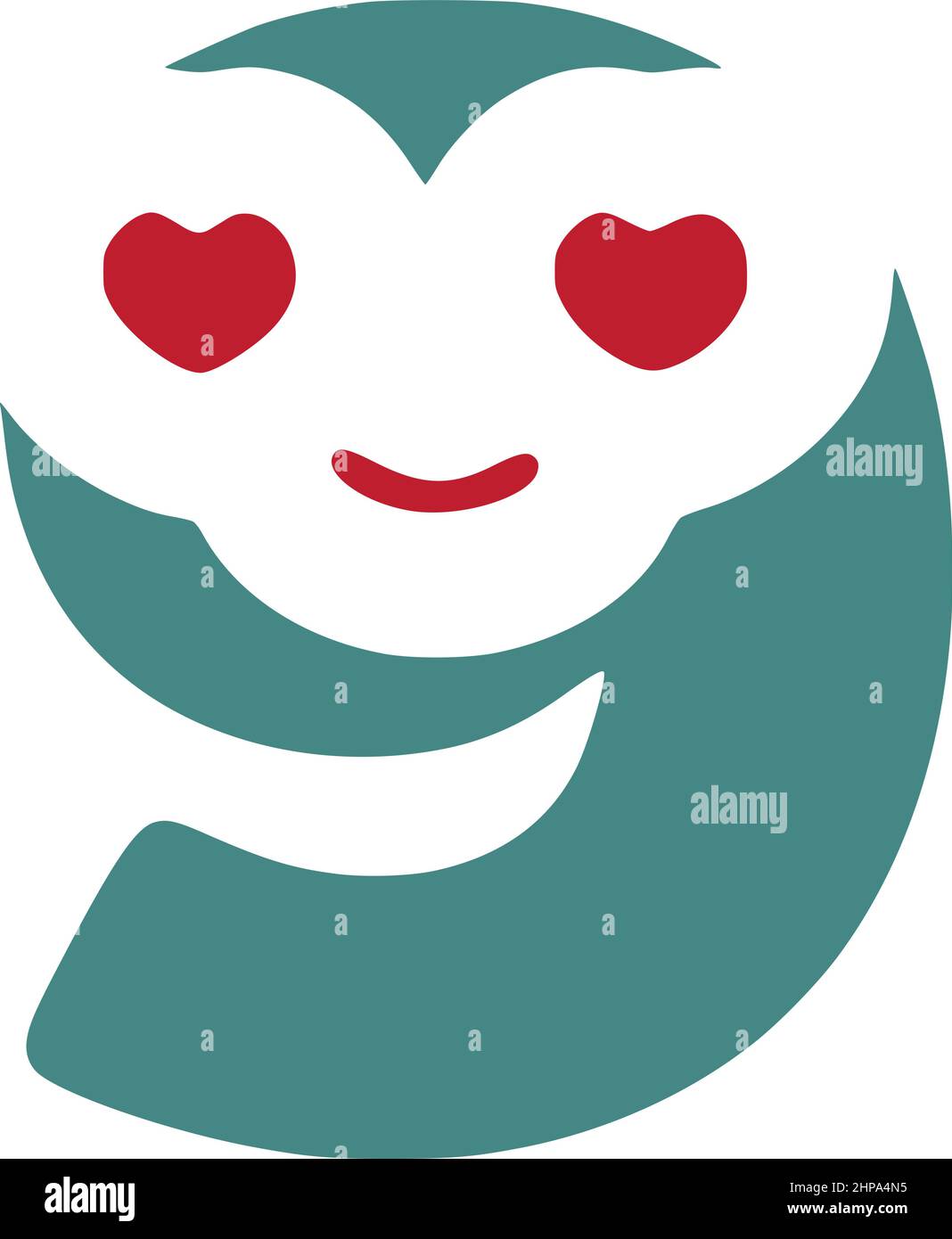 Number 9 in love cute smiley in doodle style Stock Vector Image & Art ...