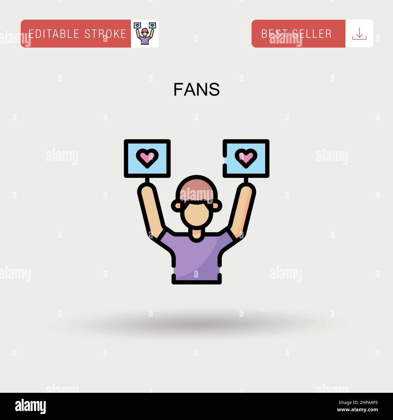 Fans crowd cheering Stock Vector Images - Alamy