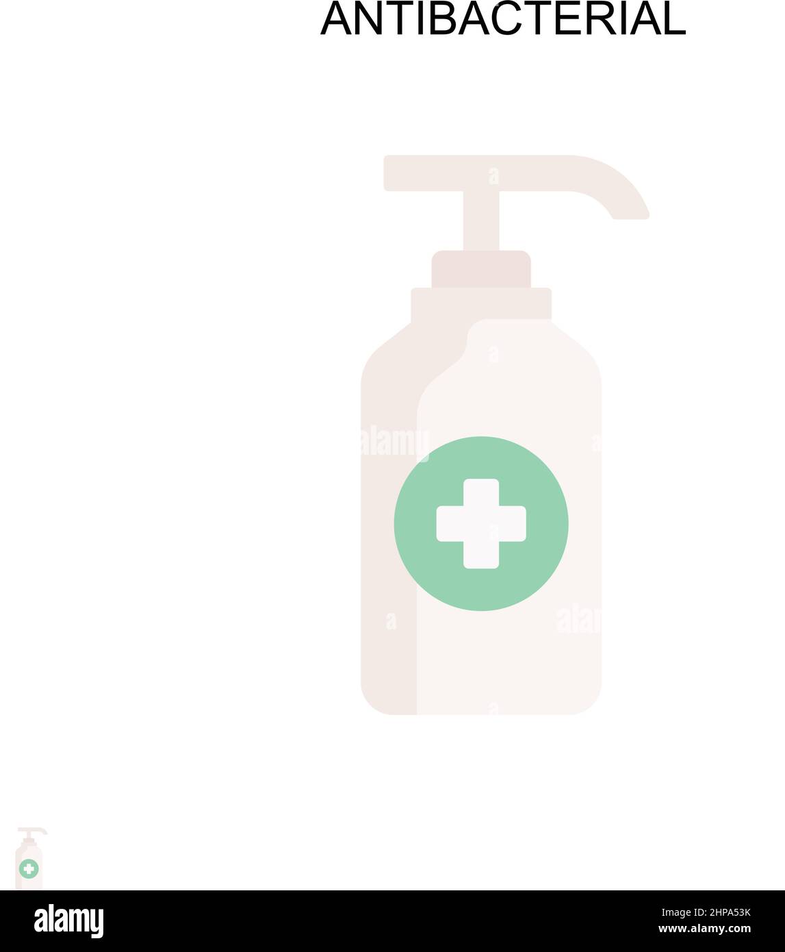 Antibacterial Simple vector icon. Illustration symbol design template ...