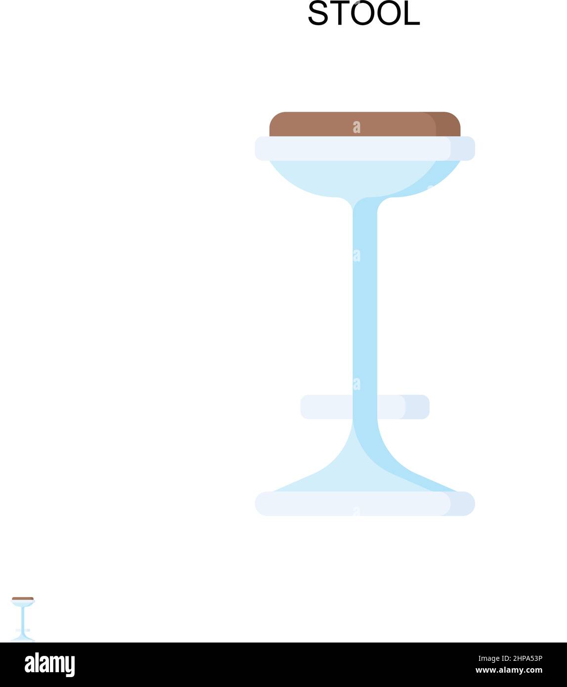 Stool Simple vector icon. Illustration symbol design template for web ...