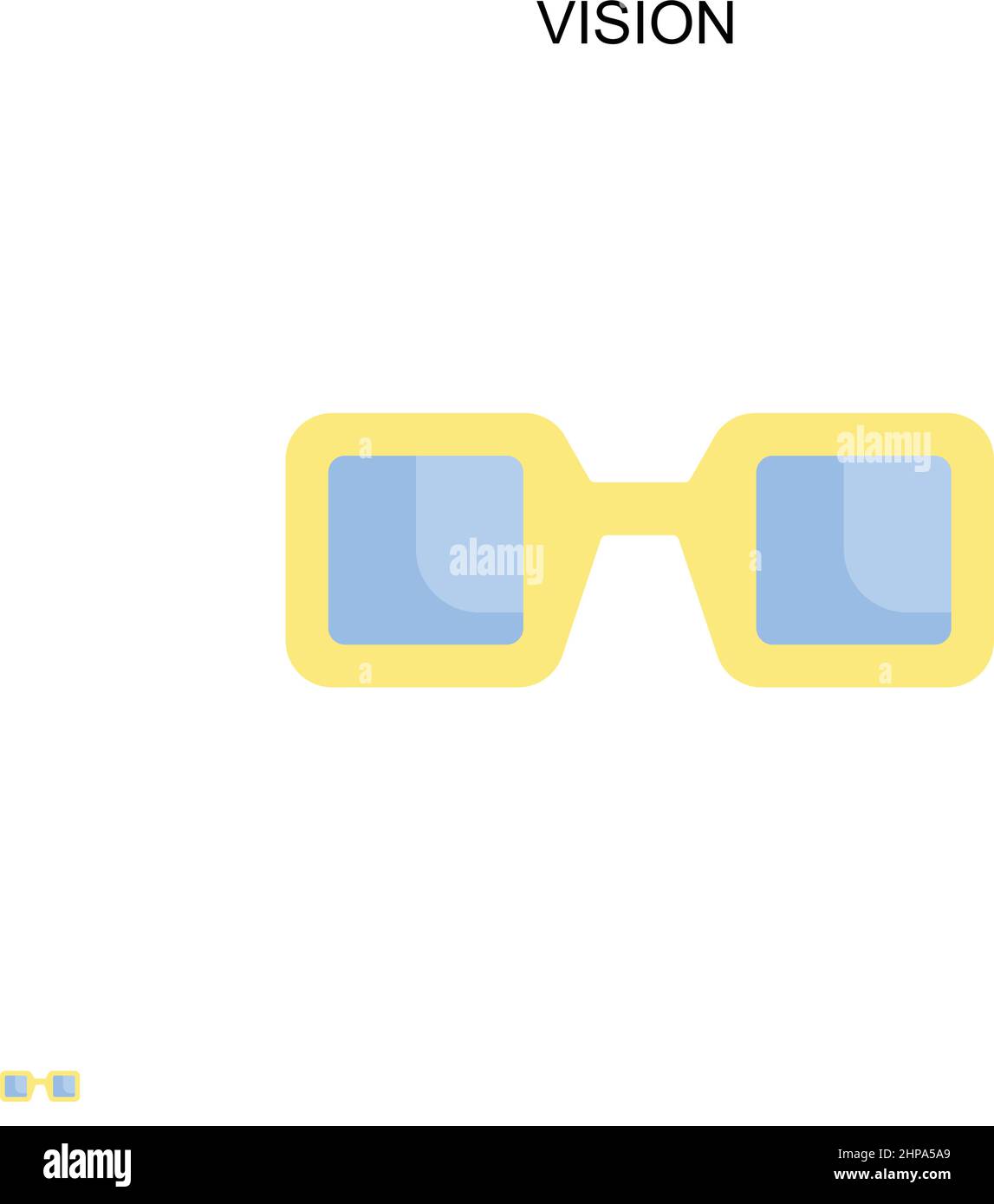 Vision Simple vector icon. Illustration symbol design template for web ...