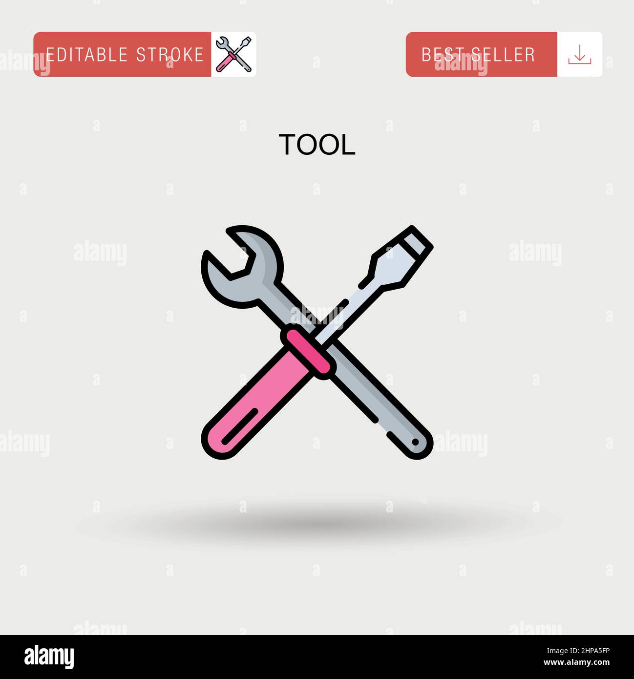 Simple spanner hammer isolated hi-res stock photography and images - Alamy