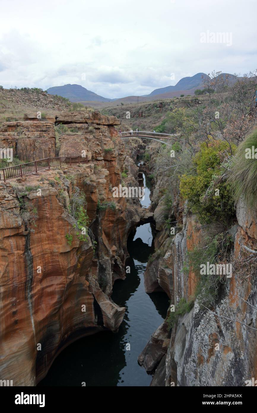 Geological attraction of Bourke's Luck Potholes Stock Photo - Alamy