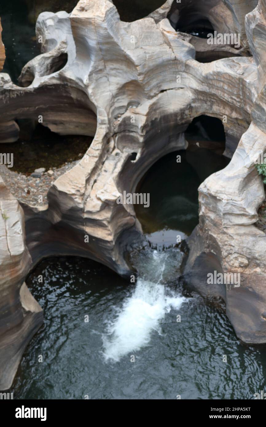 Geological attraction of Bourke's Luck Potholes Stock Photo - Alamy