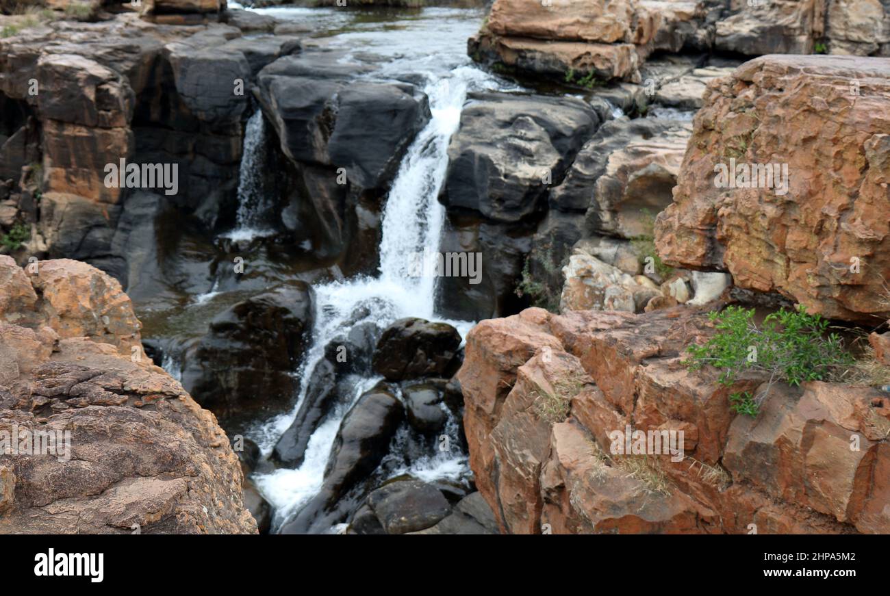 Geological attraction of Bourke's Luck Potholes Stock Photo - Alamy