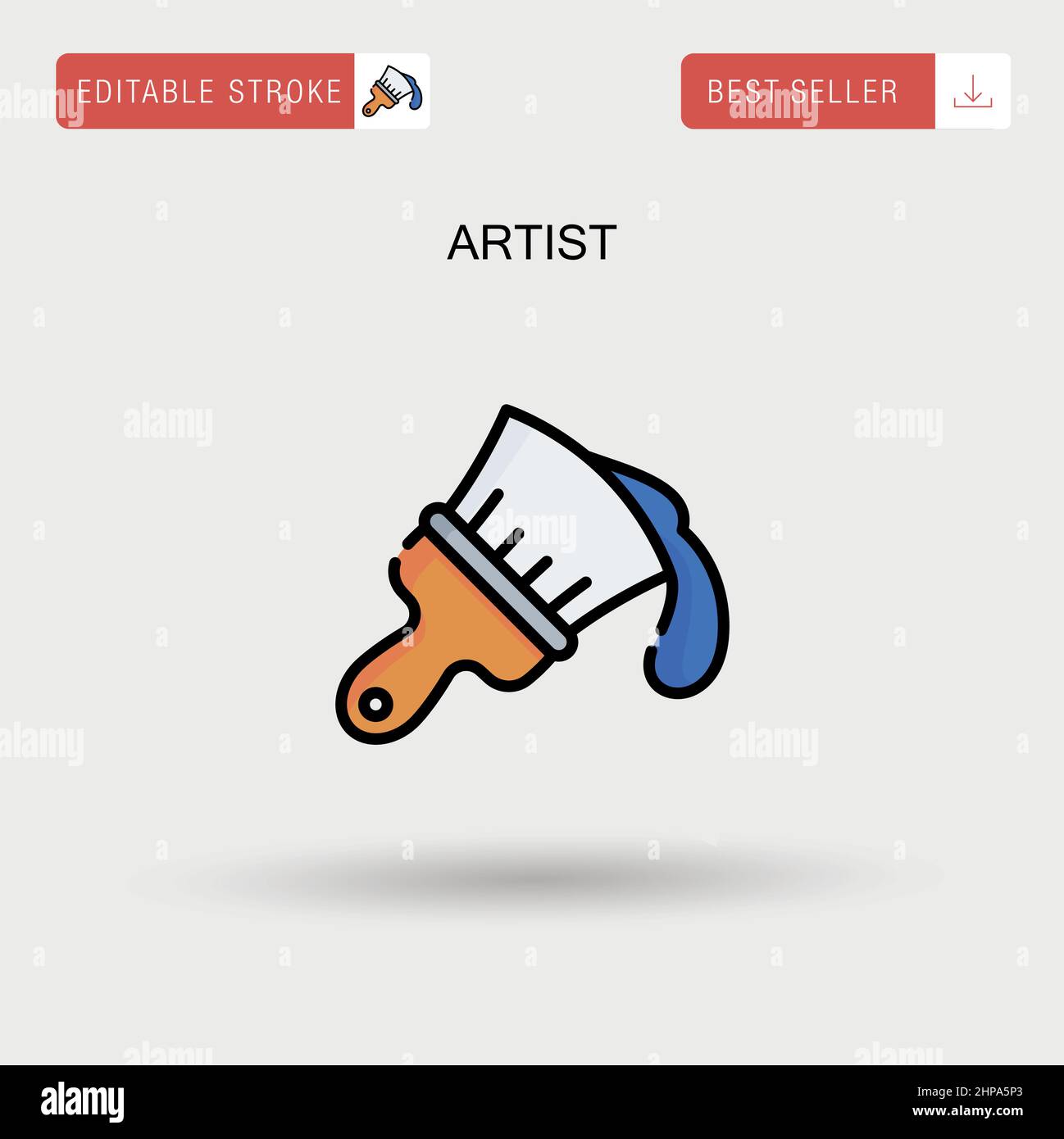 Artist Simple vector icon Stock Vector Image & Art - Alamy