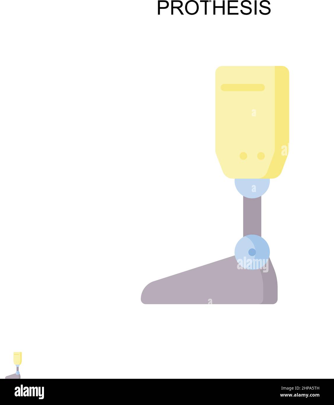 Prothesis Simple vector icon. Illustration symbol design template for ...