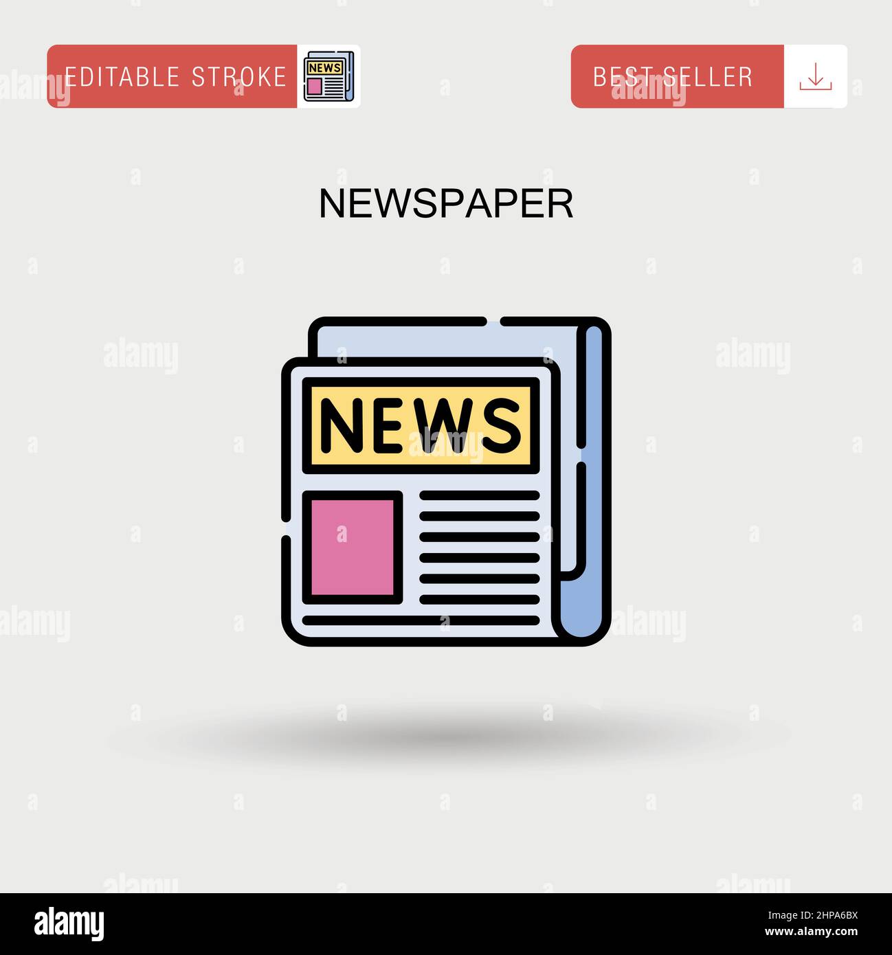 Broadsheet newspaper template Stock Vector Images - Alamy