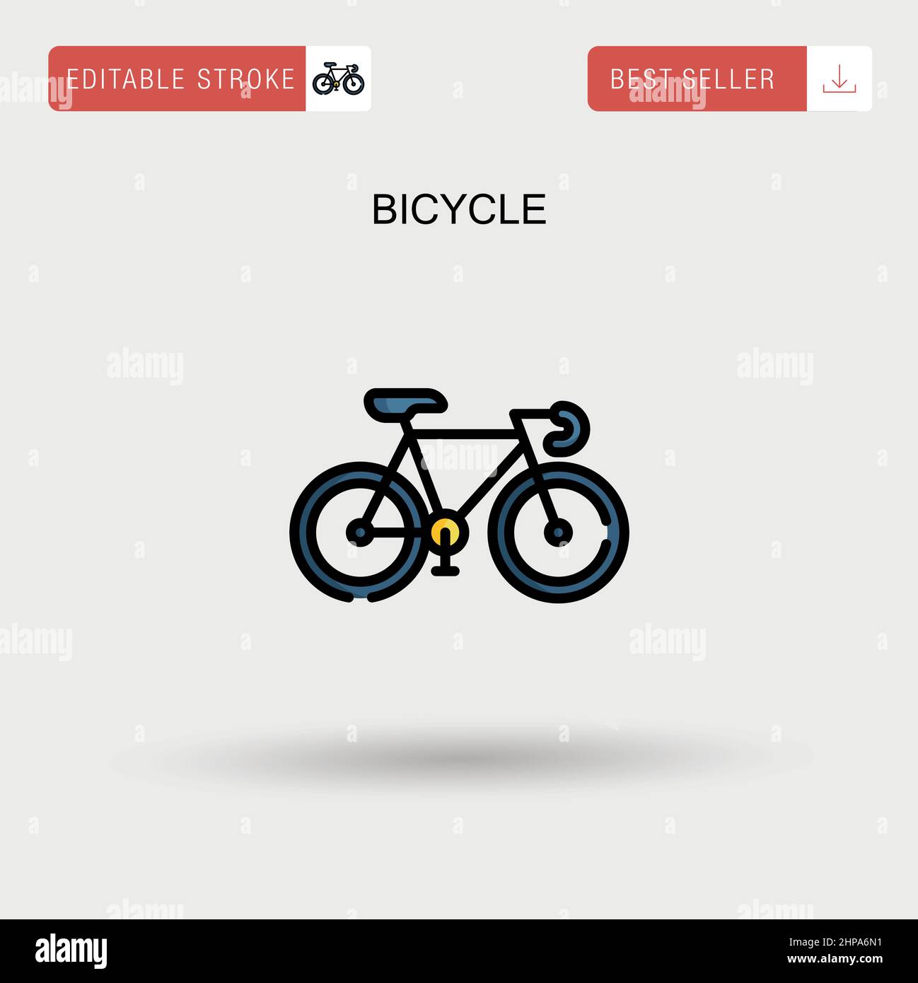 Bicycle Simple vector icon Stock Vector Image & Art - Alamy