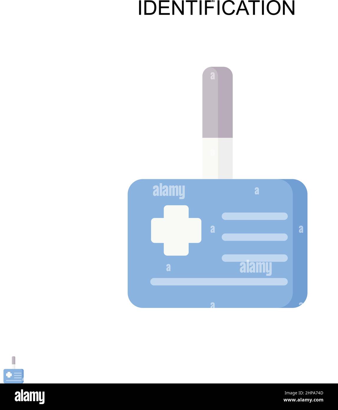 Identification concept id card icon hi-res stock photography and images ...