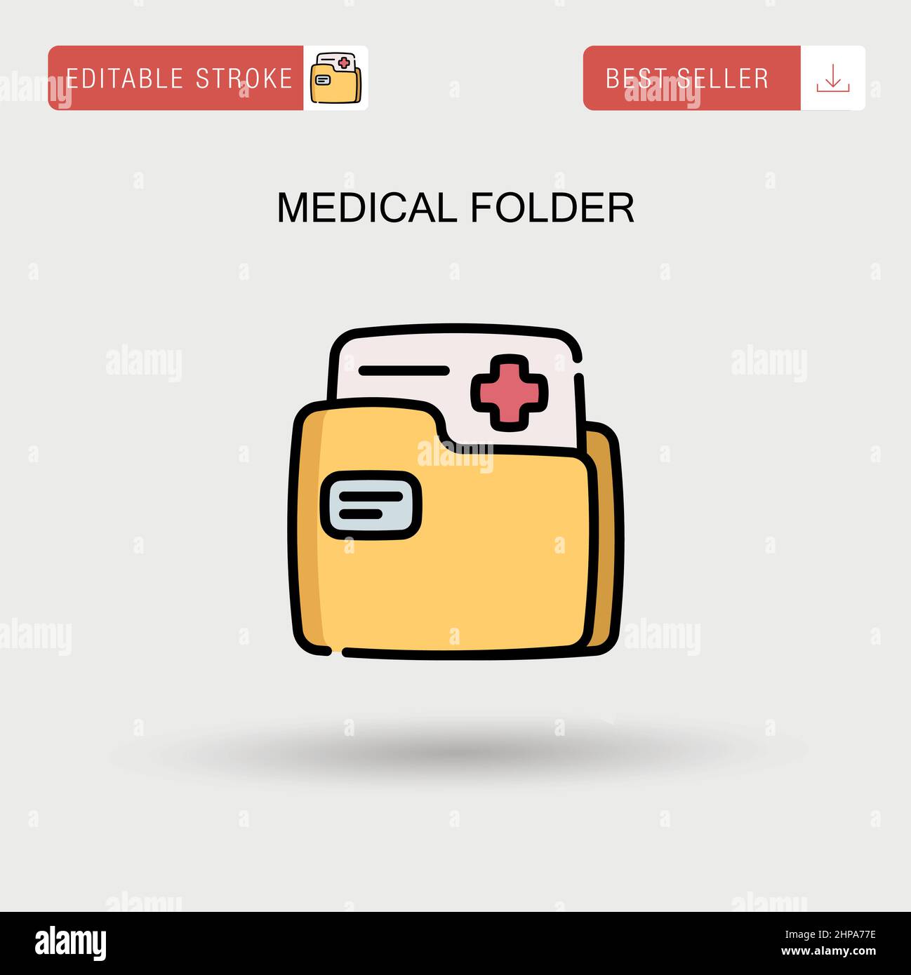 Medical folder icon hi-res stock photography and images - Alamy