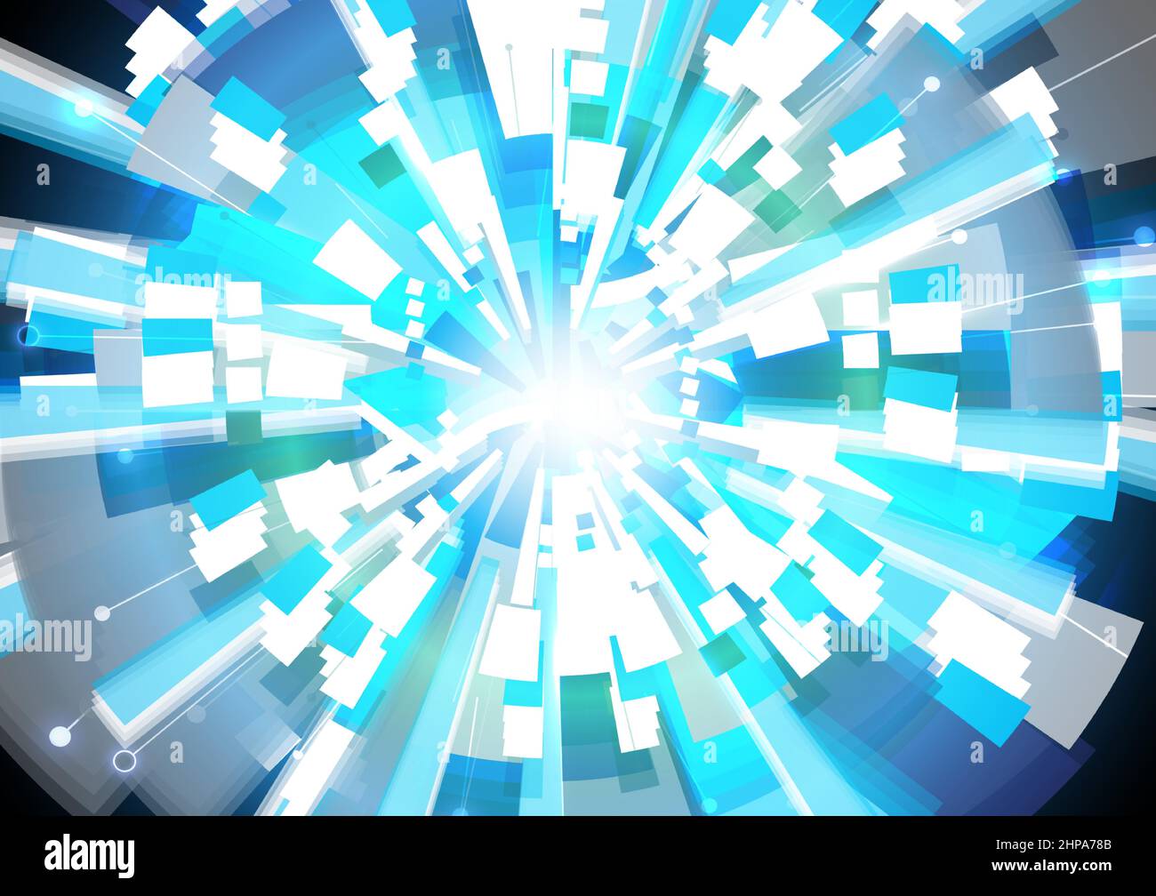 Glowing technology speed. Communication data link. Connection system of ...