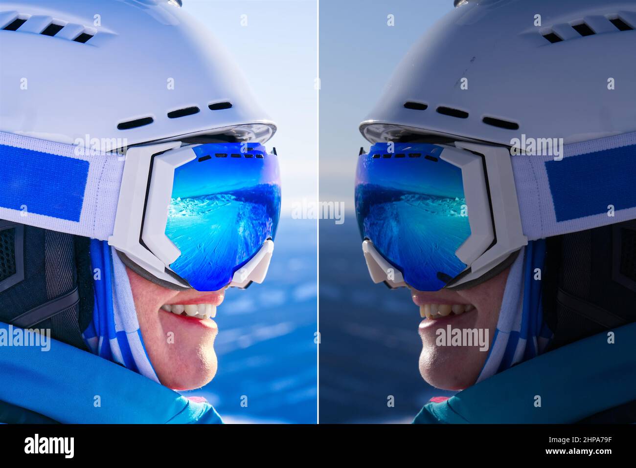 Before and after example of photo editing process. From RAW to JPEG ...