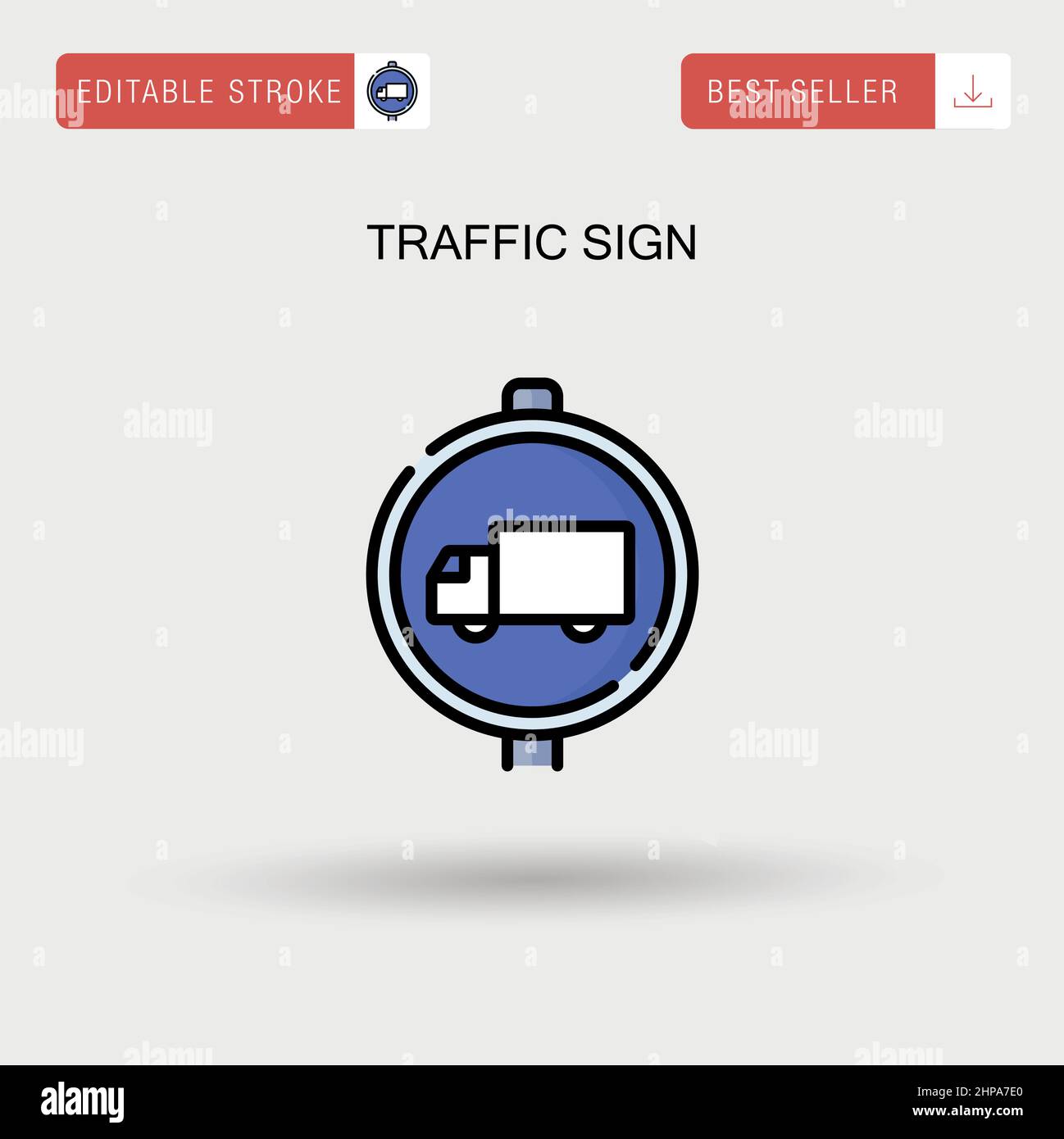 Traffic sign Simple vector icon Stock Vector Image & Art - Alamy
