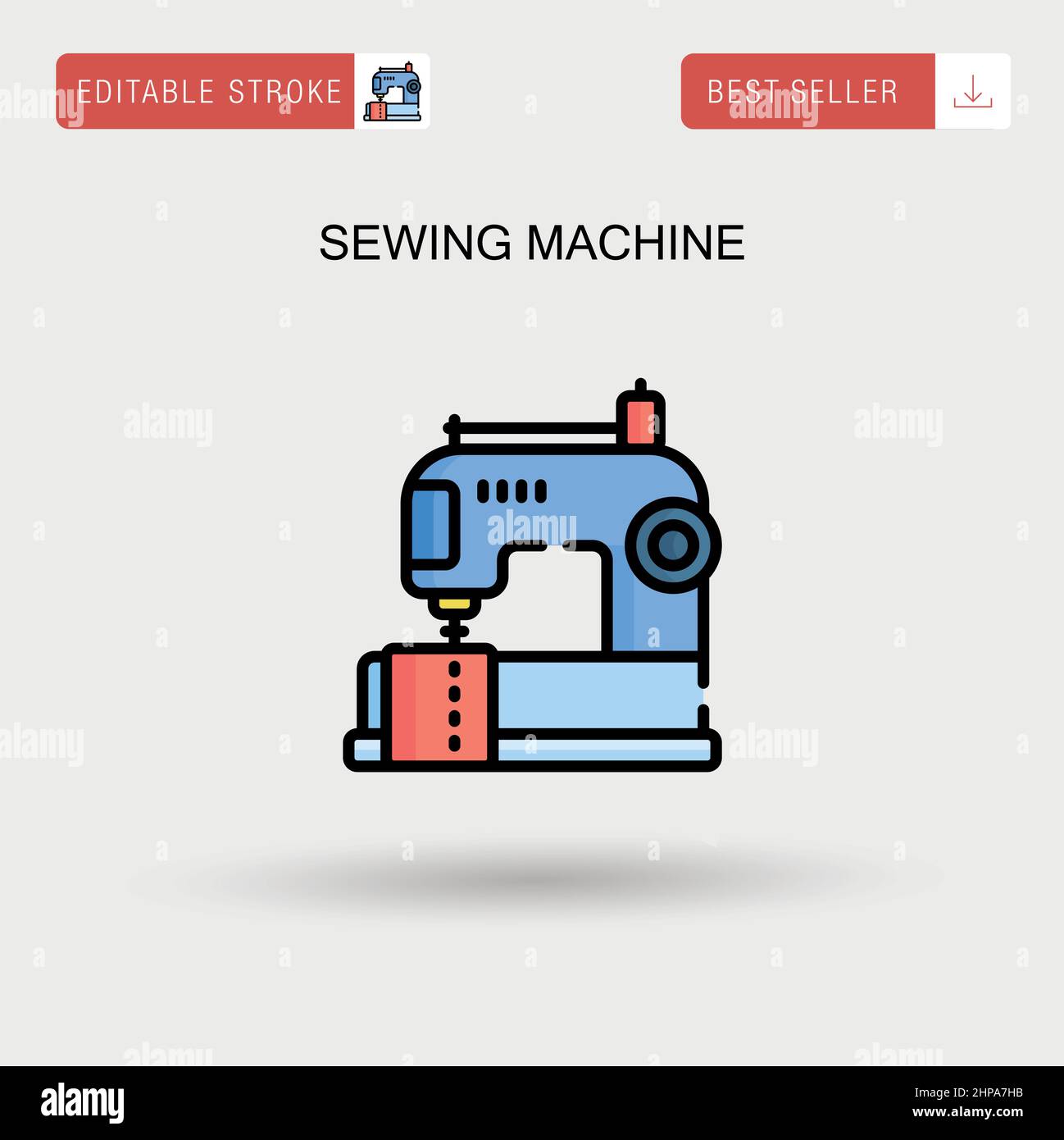 Sewing machine icon hi-res stock photography and images - Alamy