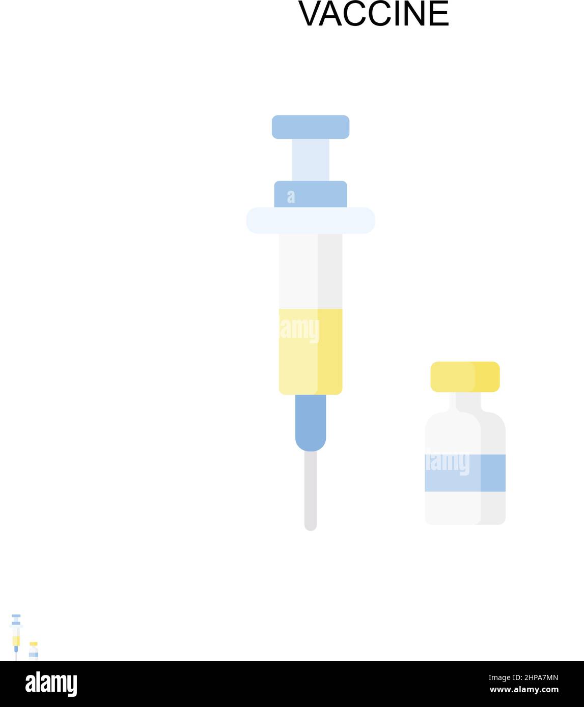 Vaccine Simple vector icon. Illustration symbol design template for web ...