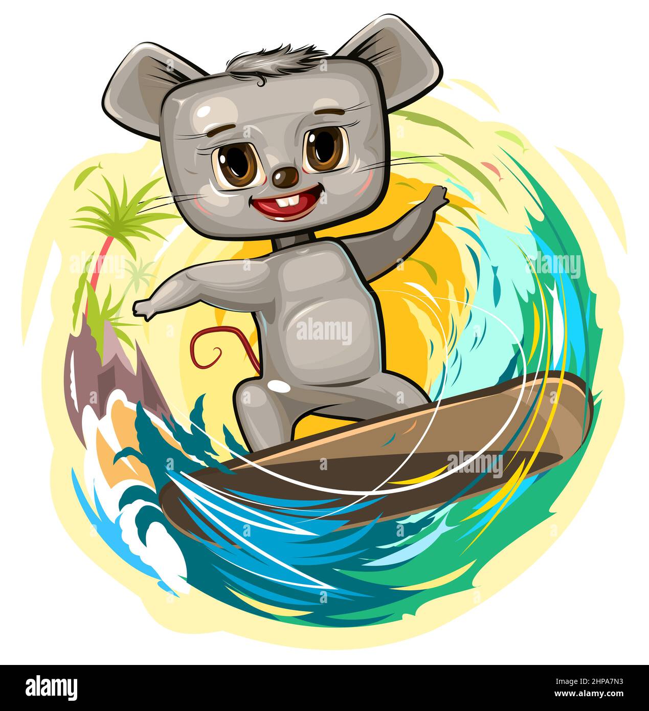 Tropic surf Stock Vector Images - Alamy