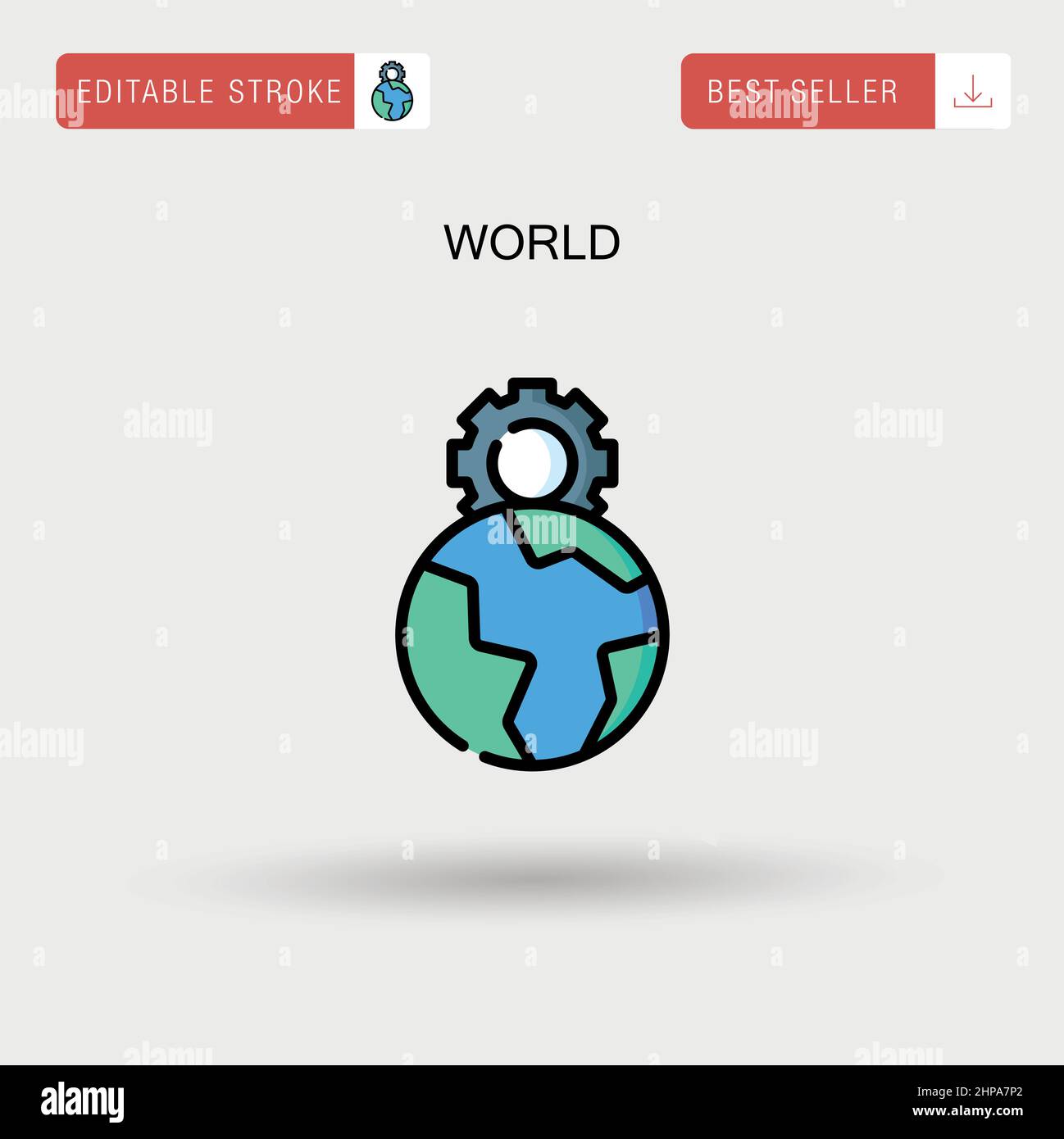World Simple vector icon Stock Vector Image & Art - Alamy