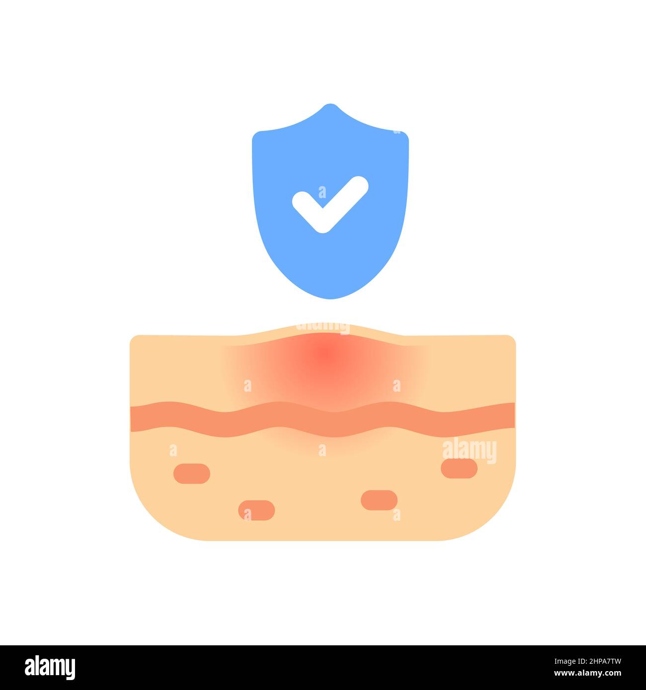 dermatology irritation care skin prevent protection single isolated ...