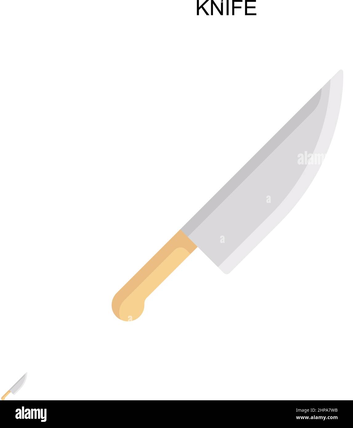 Knife Simple vector icon. Illustration symbol design template for web ...