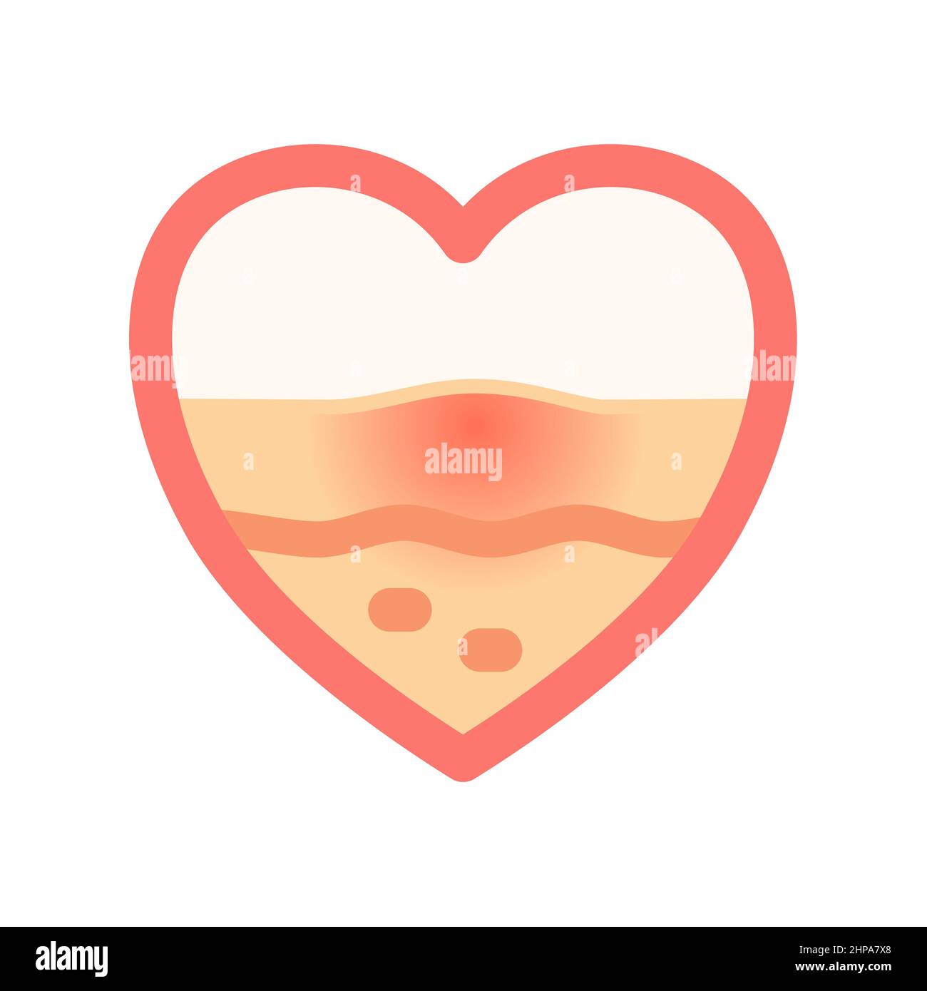 selfcare love beauty health heal skin single isolated icon with flat ...
