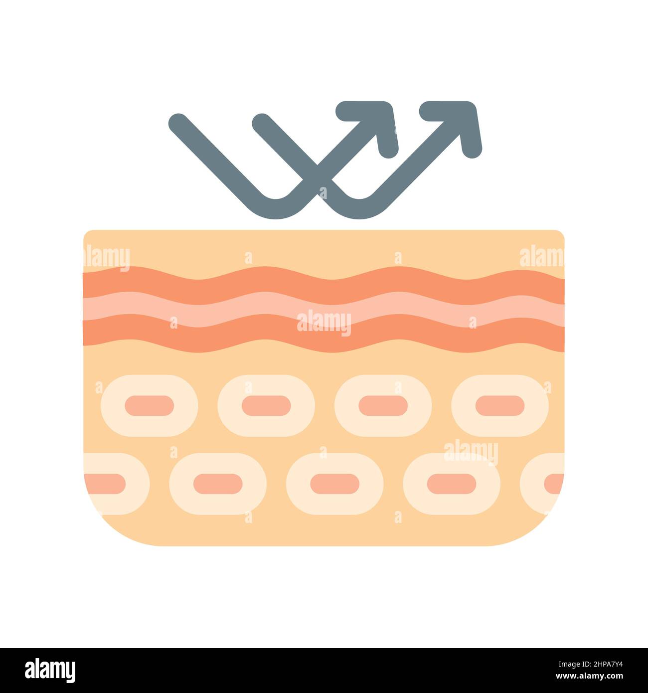 health skin protect strengthten dermatology single isolated icon with ...